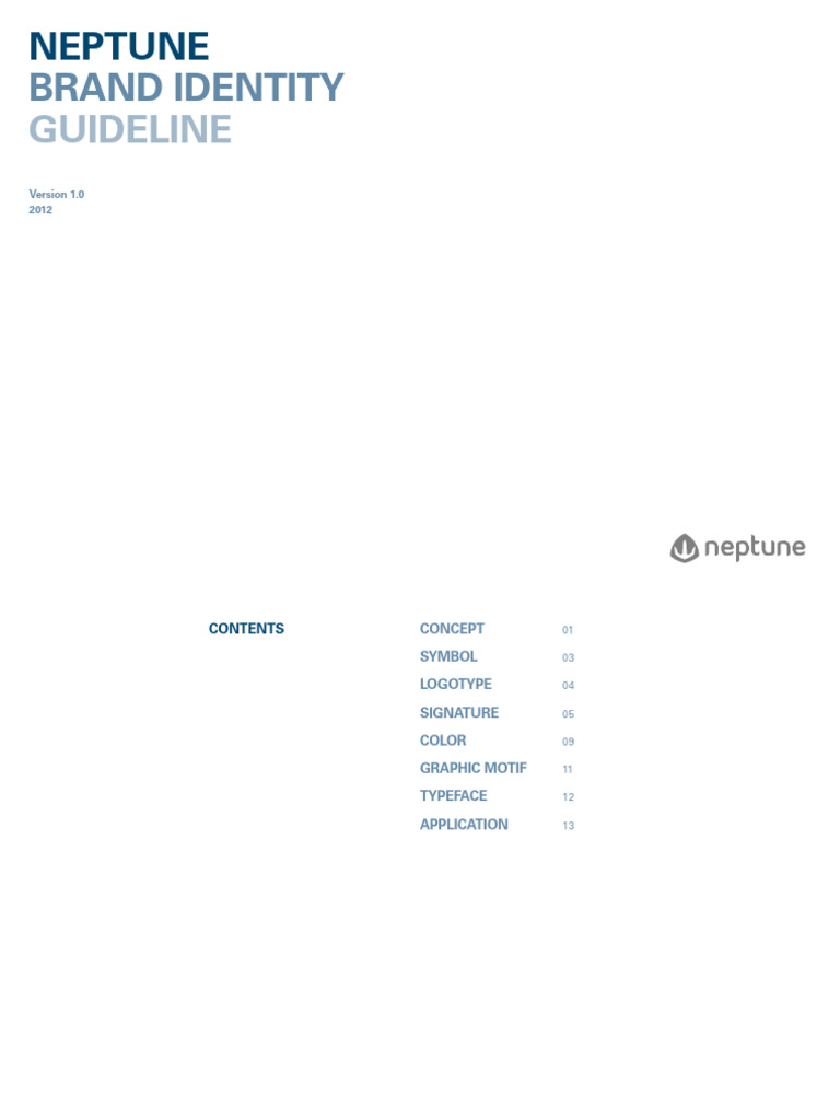 Neptune Brand Identity Guide | PDF | Logos | Neptune