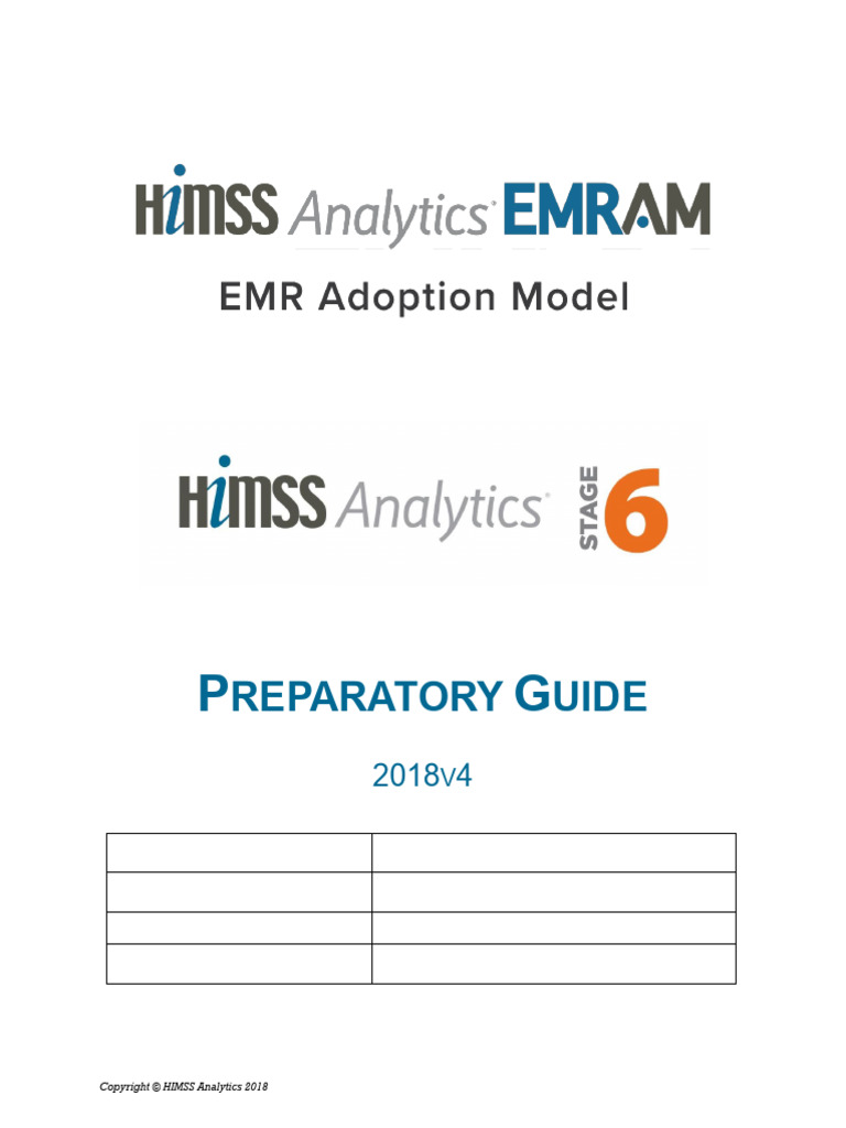 EMRAM Acute Care Stage-6 Preparatory Guide 2018V4 | PDF | Electronic ...