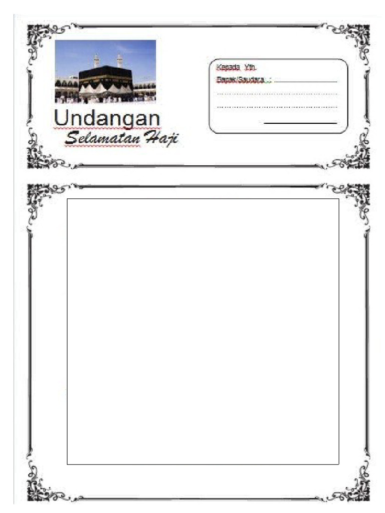 Undangan Haji Pipit | PDF