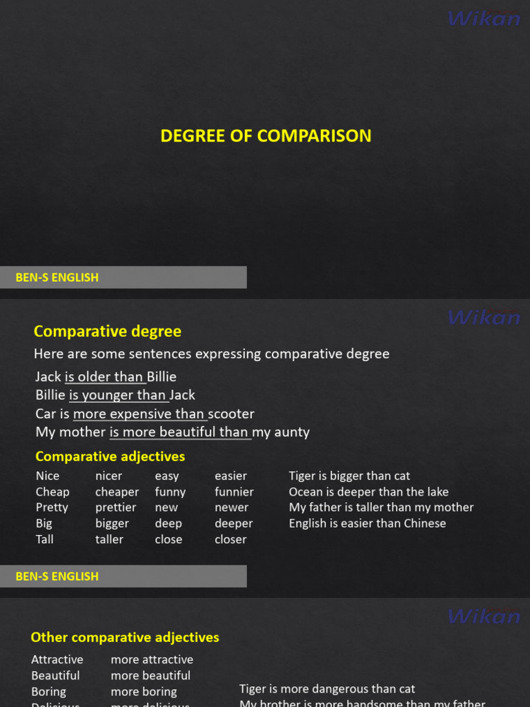 4. Degree of comparison | PDF