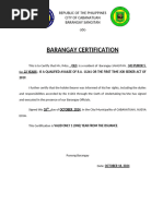 Barangay Certificate Firsttime Jobseeker Template | PDF