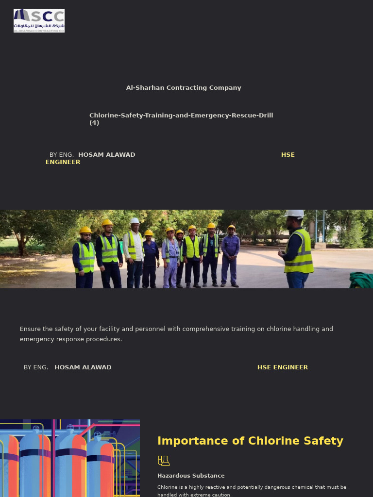 Chlorine Safety Training and Emergency Rescue Drill | PDF | Emergency ...