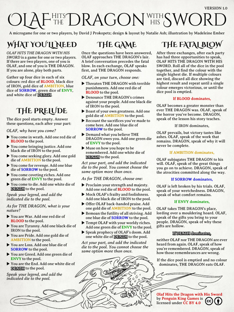 OLAF HITS THE DRAGON WITH HIS SWORD - Core | PDF