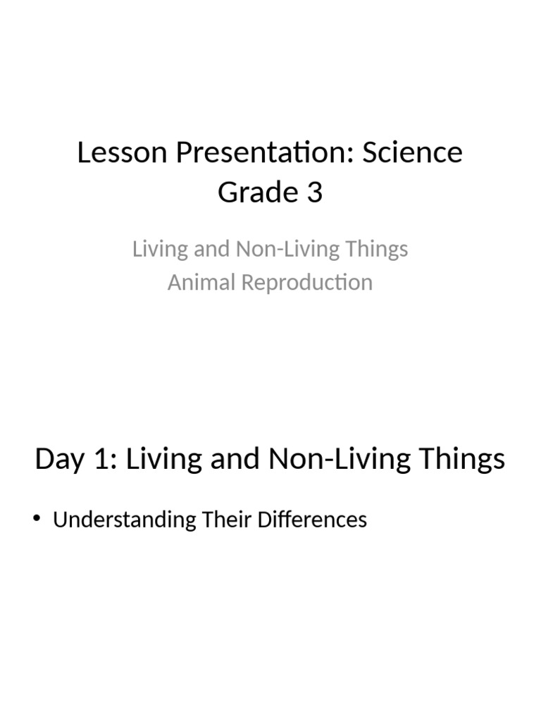Science Grade3 Lesson | PDF