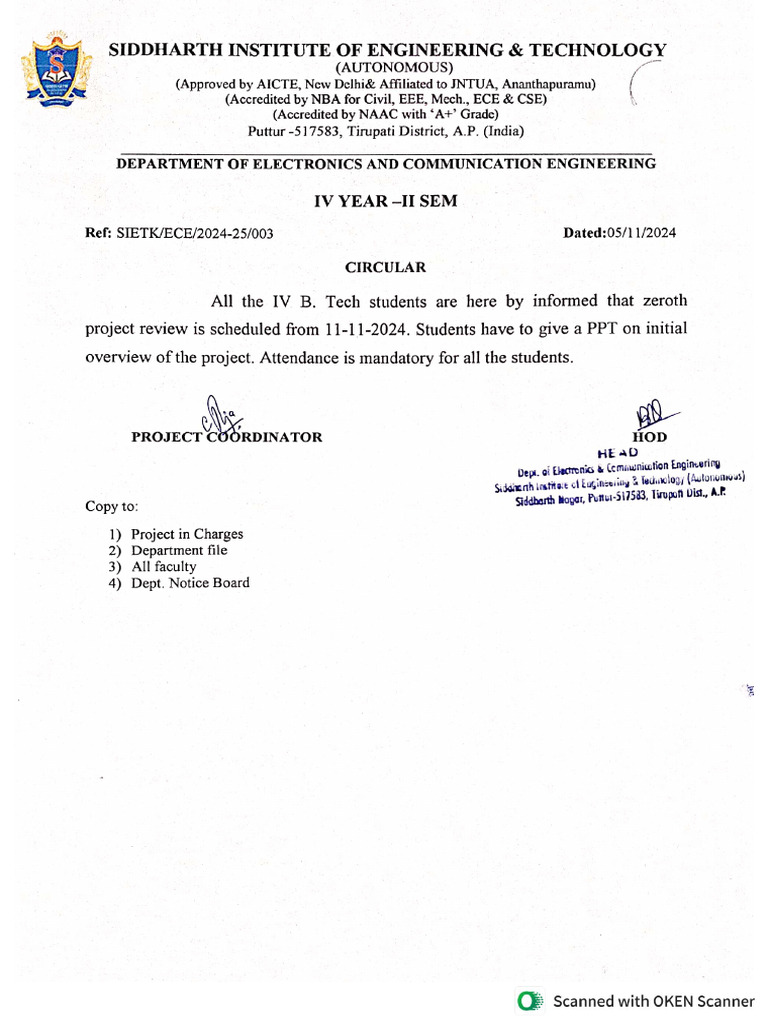 Zeroth Review - Students | PDF