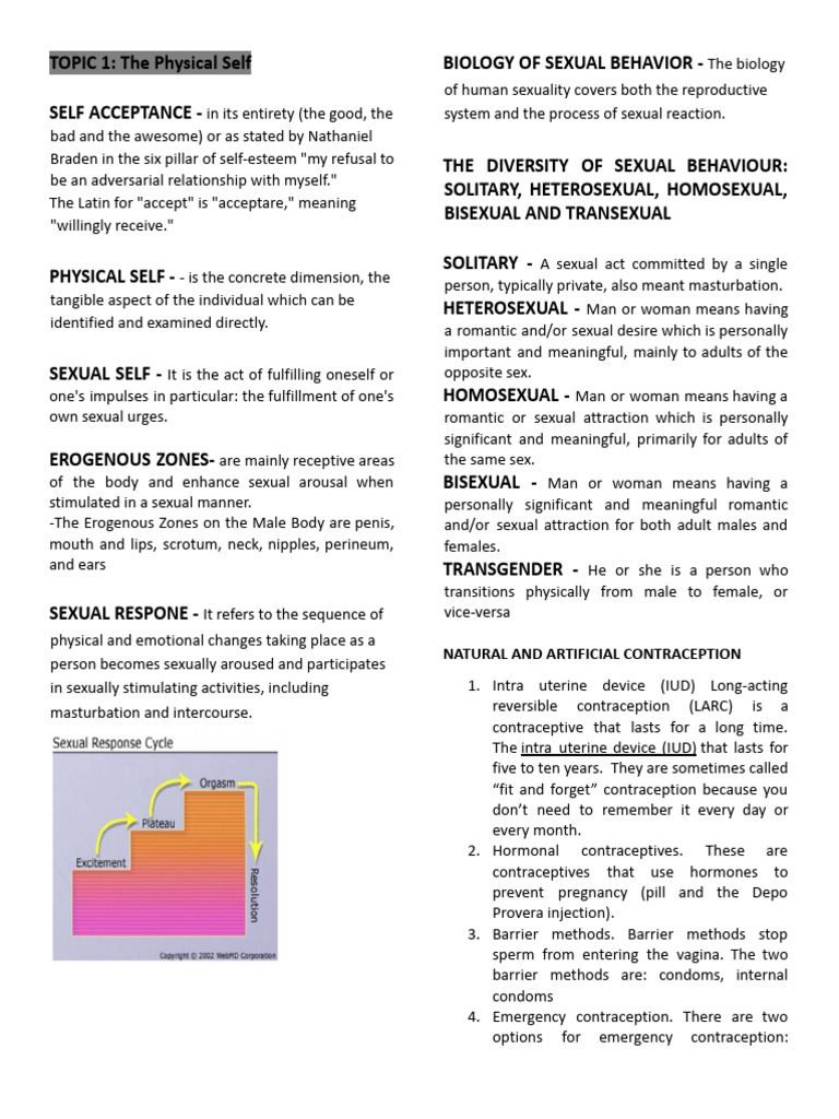 REVIEWER IN UTS PART 2 QT | PDF | Birth Control | Love