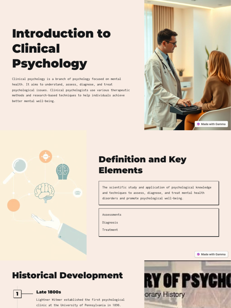 Introduction To Clinical Psychology | PDF | Psychotherapy | Clinical ...