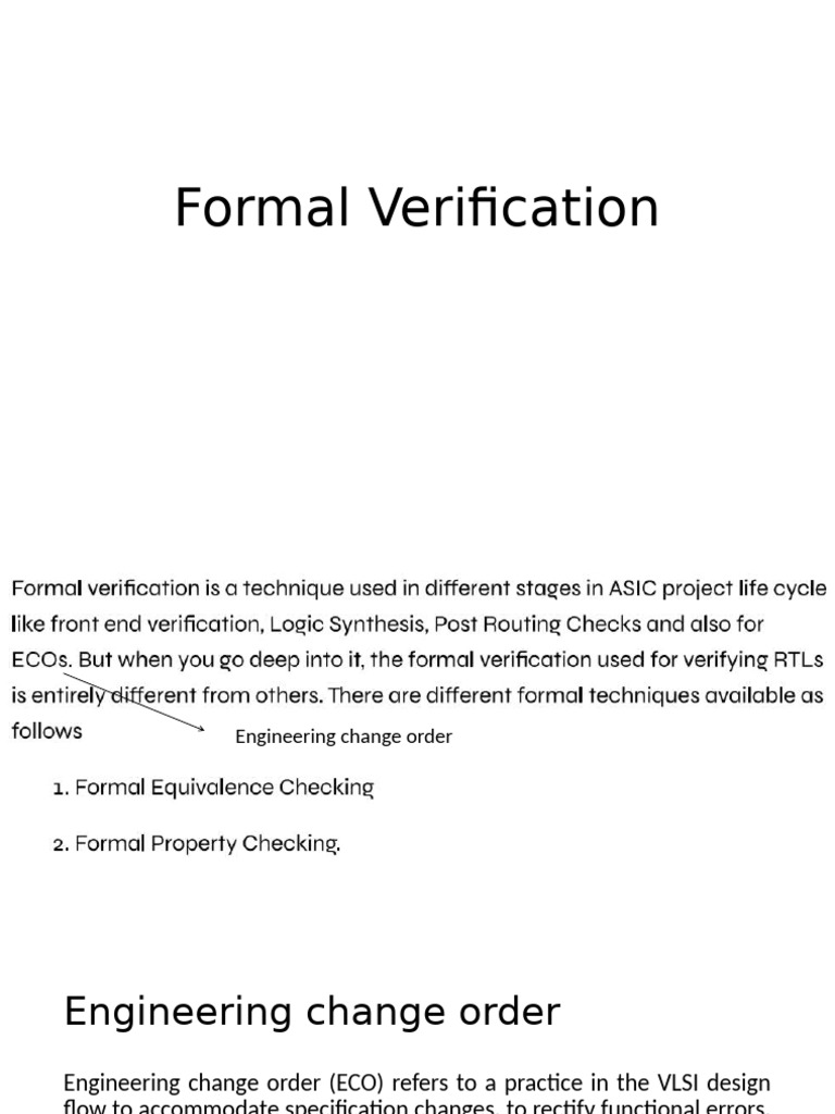 Formal Verification | PDF