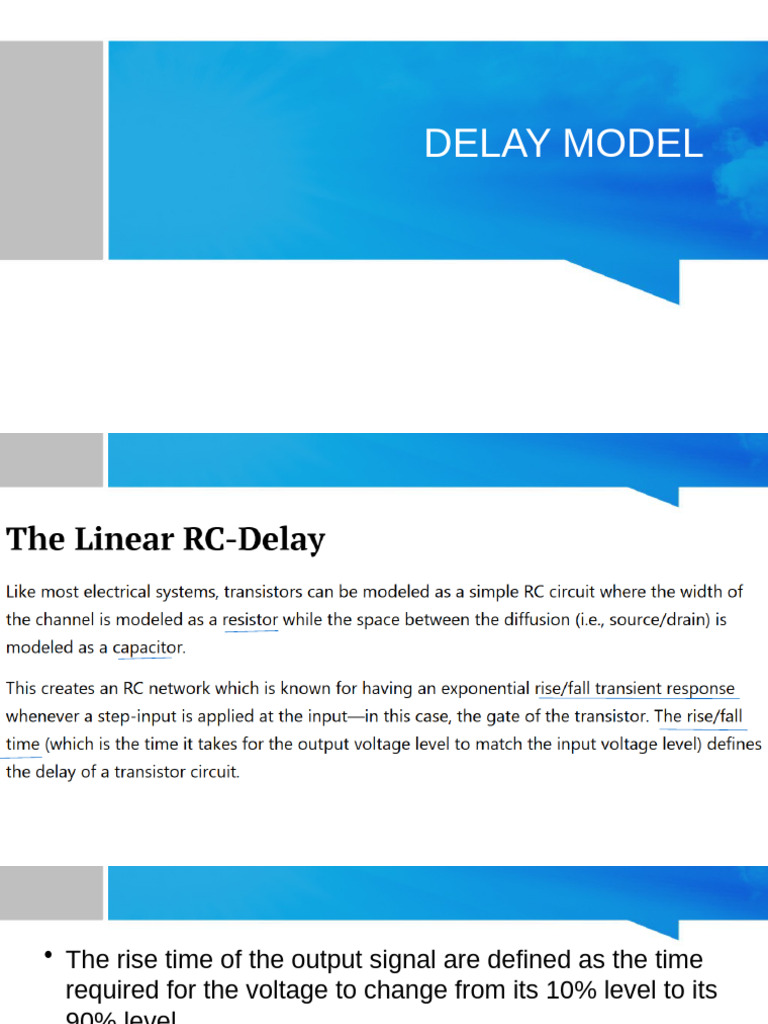 Delay Model | PDF | Computers | Technology & Engineering