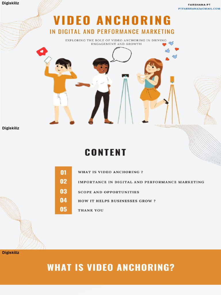 Video Anchoring in Digital and Performance Marketing | PDF