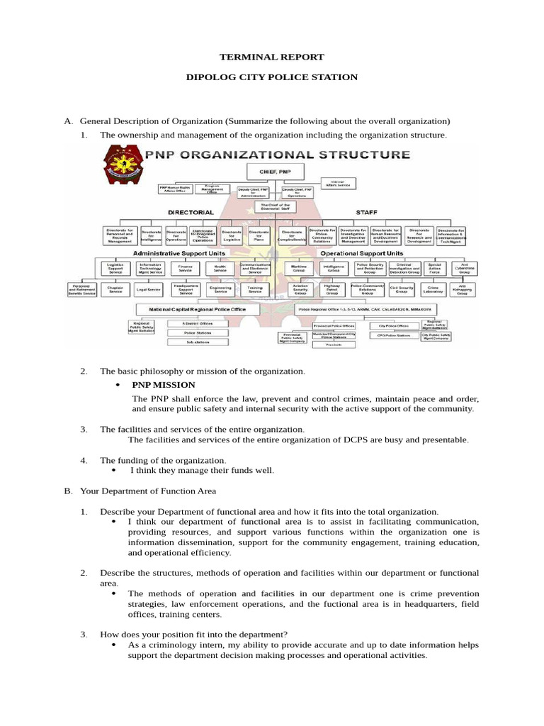 Terminal Report Dcps Elram | PDF | Career & Growth