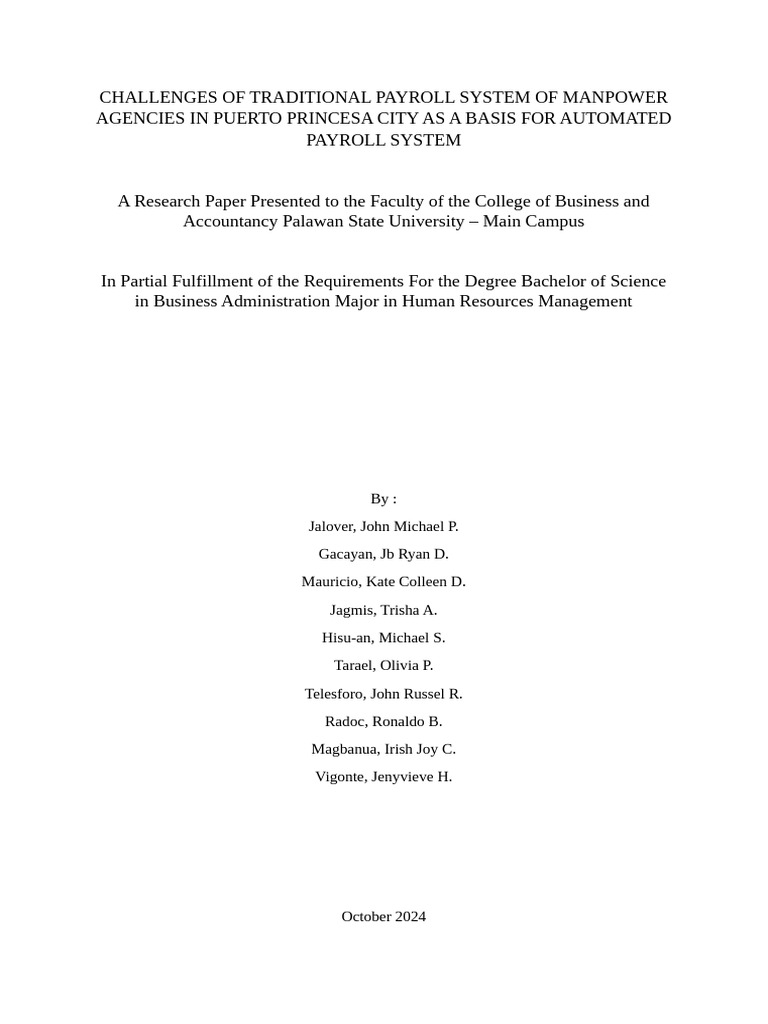 FINAL_MICHAEL | PDF | Payroll Tax | Payroll