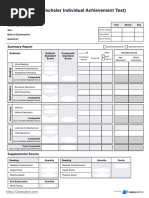 Wiat 4 Subtests and Composites | PDF | Writing | Linguistics