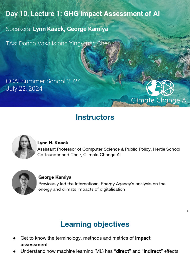GHG Impact Assessment of AI 2024 | PDF | Life Cycle Assessment ...