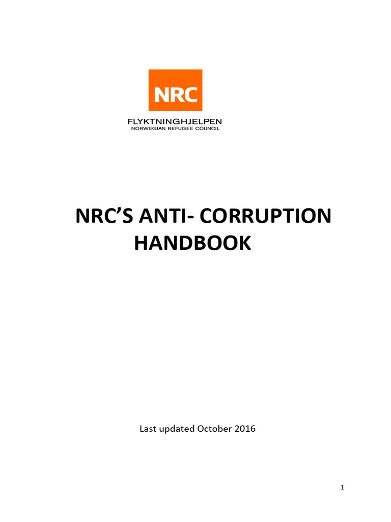 Anti-Corruption Handbook - English | PDF | Political Corruption ...