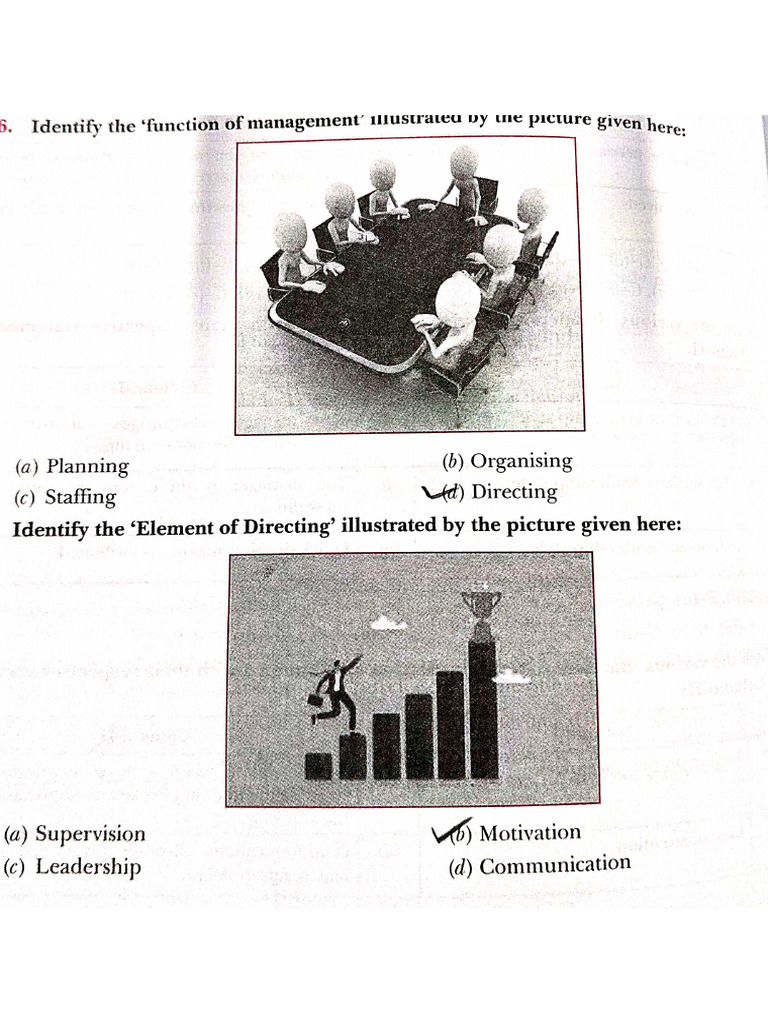Picture - Based MCQ of Directing | PDF