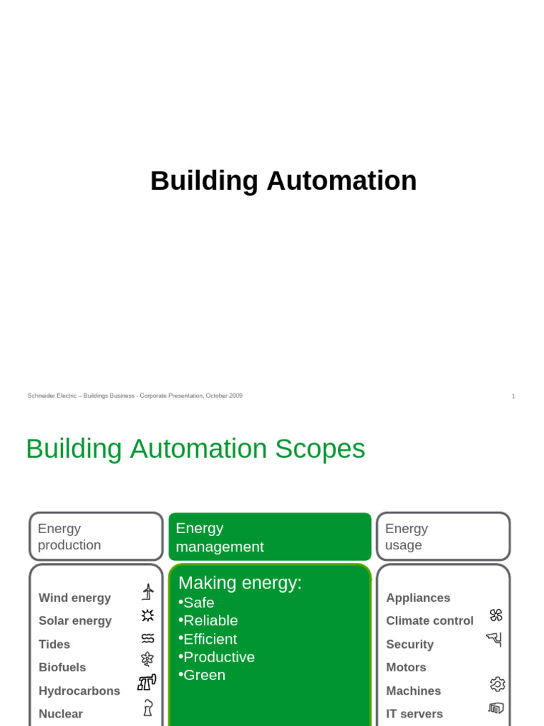 Schneider Electric Building Automation Overview | PDF | Building ...