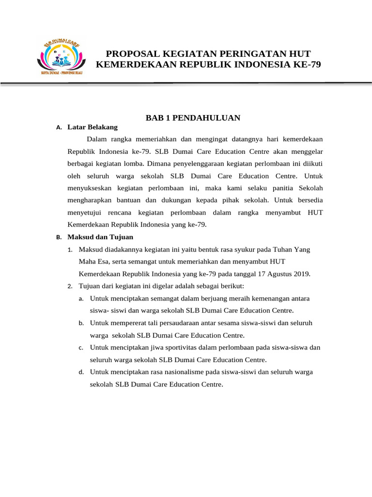 Proposal Hut Ri | PDF | Perjalanan