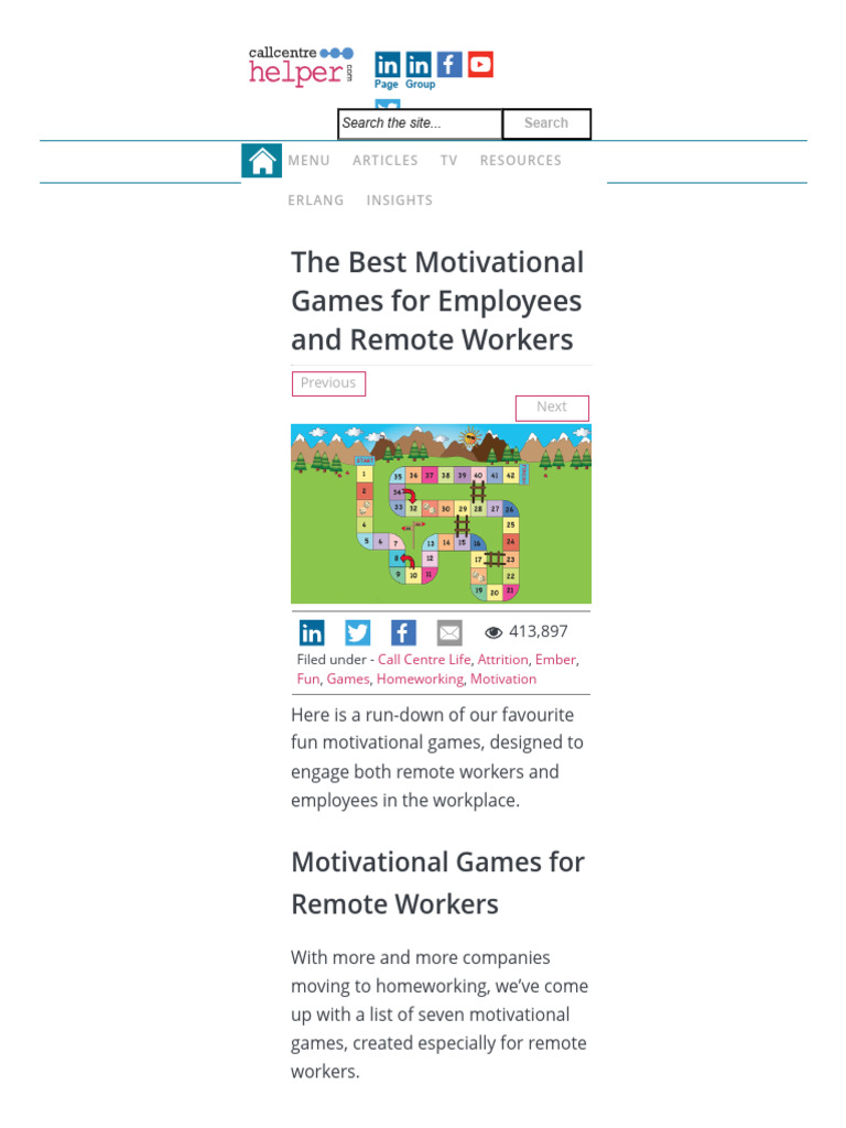 The Best Motivational Games For Employees and Remote Workers | PDF ...
