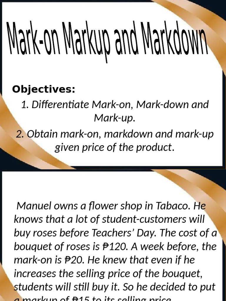 Markup and Markdown | PDF | Marketing