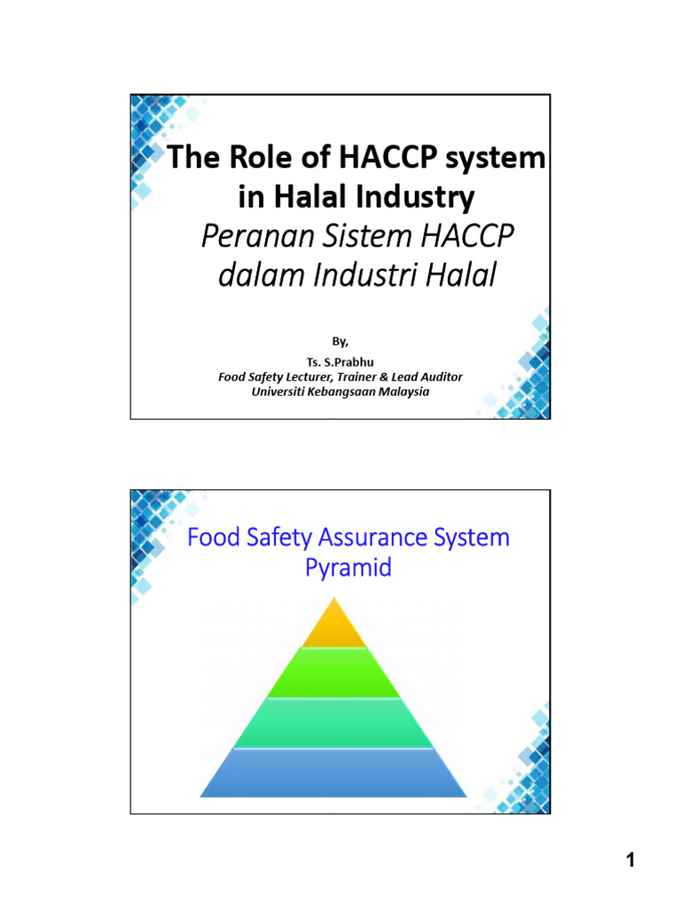 HACCP-Halal | PDF | Hazard Analysis And Critical Control Points | Safety