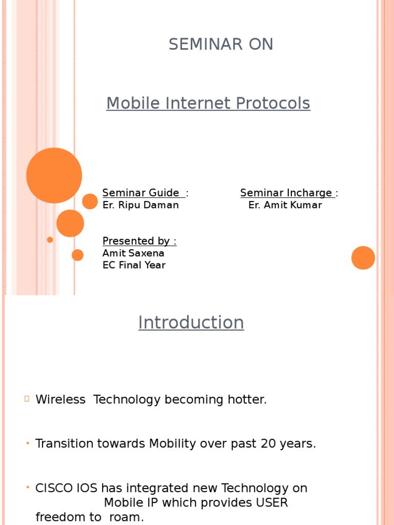 Seminar On: Seminar Guide: Seminar Incharge | PDF | Business | Computers