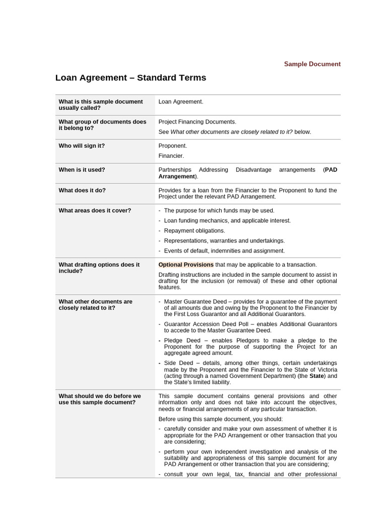 Loan Agreement | PDF | Liquidation | Guarantee