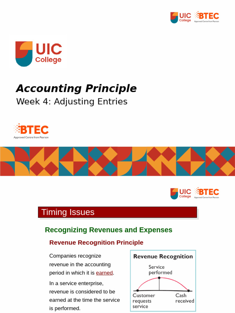 Lecture 4 - Adjusting Entry | PDF | Deferral | Debits And Credits