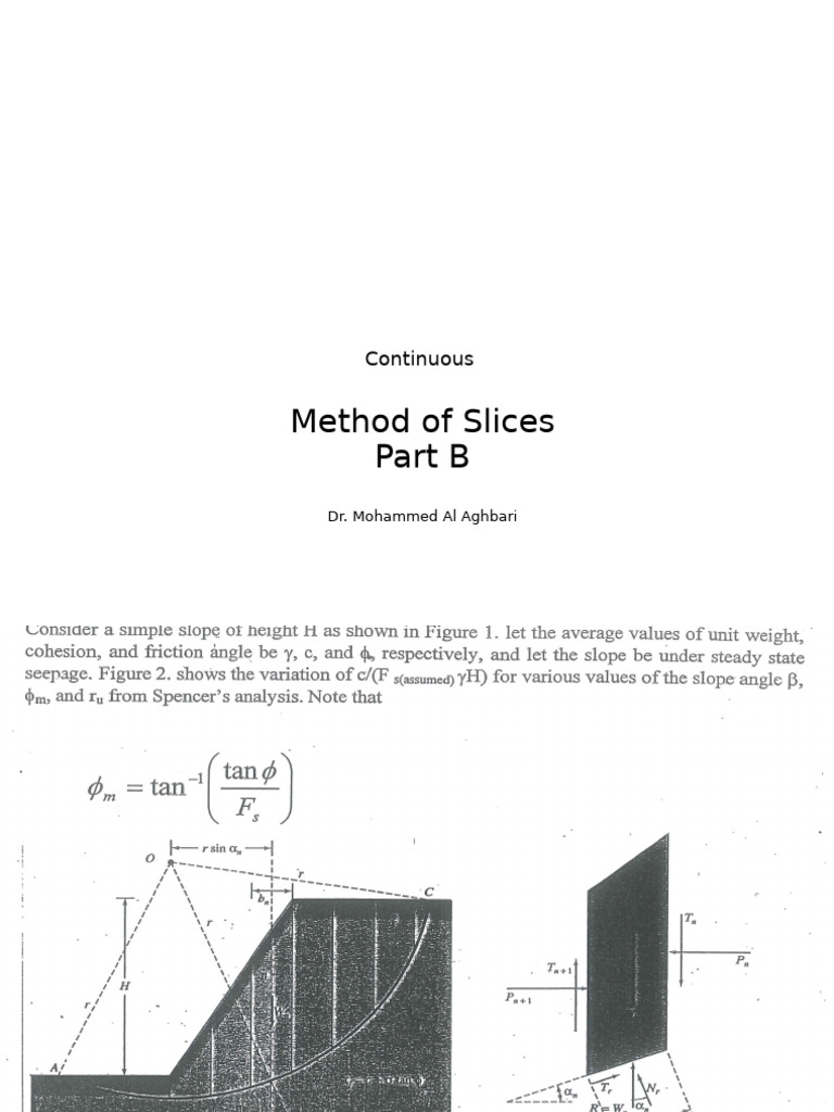 Method of Slices FL21 Part B | PDF