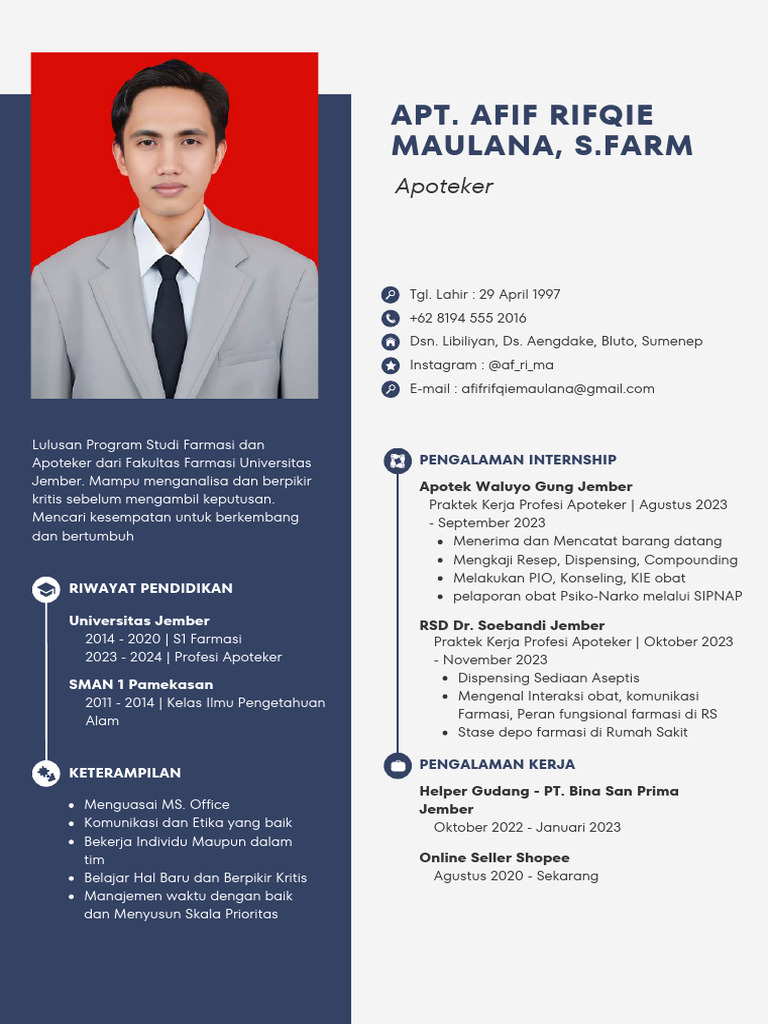 Berkas Lamaran Afif - Lengkap - Compressed | PDF