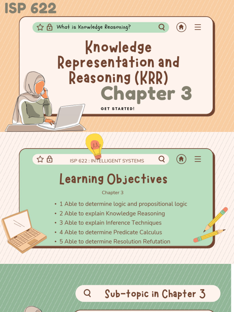 ISP622 CHAPTER 3 Knowledge Representation and Reasoning | PDF | Logic | First Order Logic