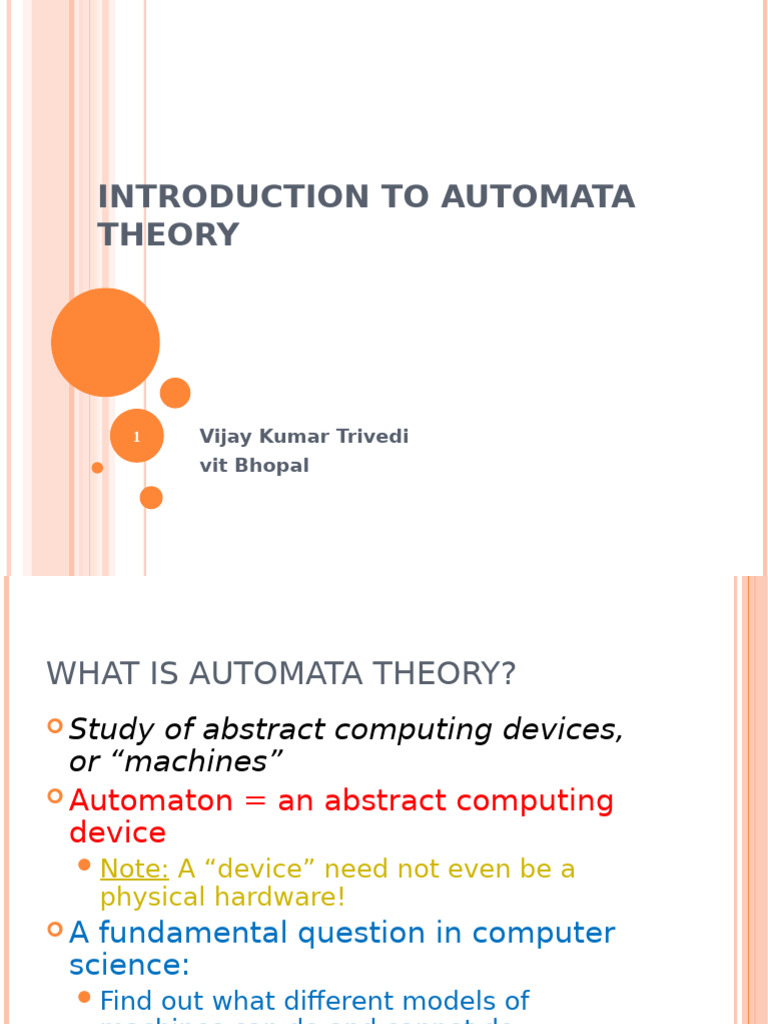 Basic Terminology | PDF | Automata Theory | Computational Complexity Theory
