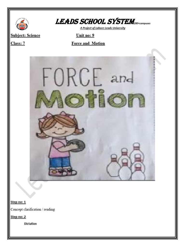 Document From Muhammad Haseeb Baig | PDF | Force | Speed