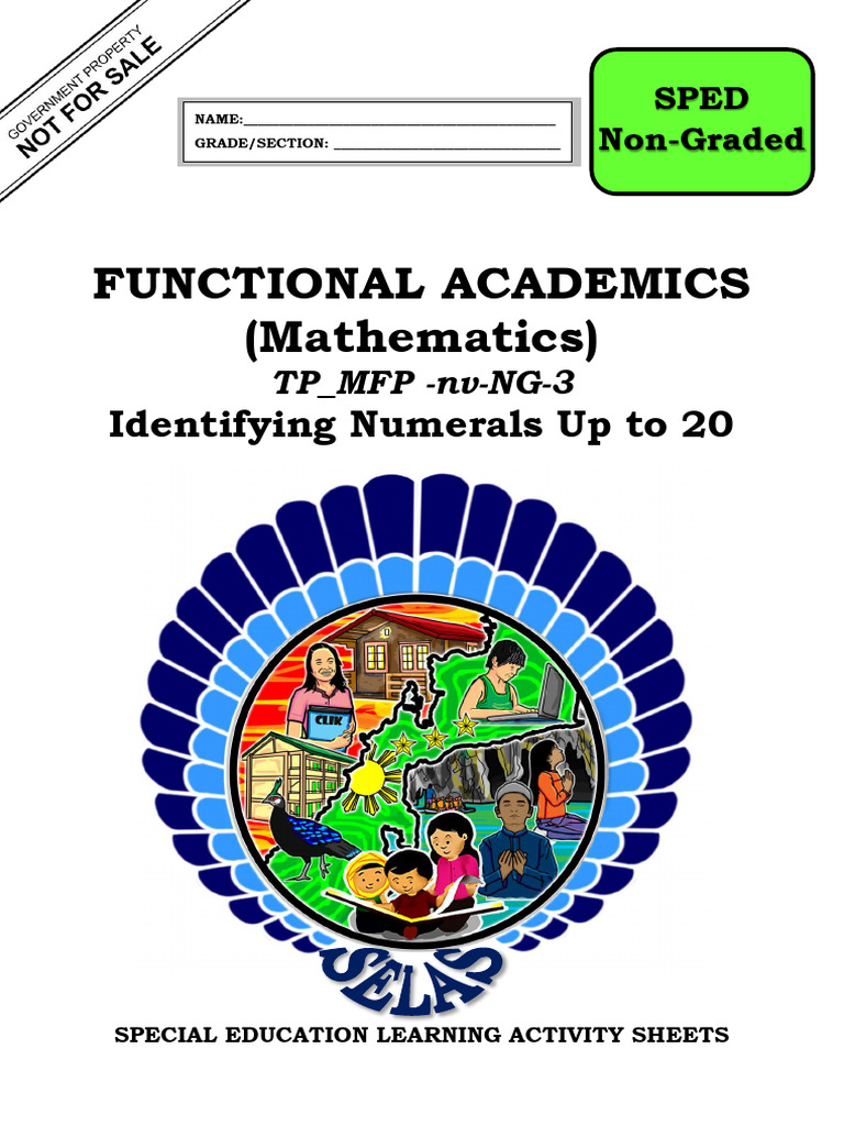 Mathematics - (Functional Academics) - SELAS3 - Identifying Numerals Up ...