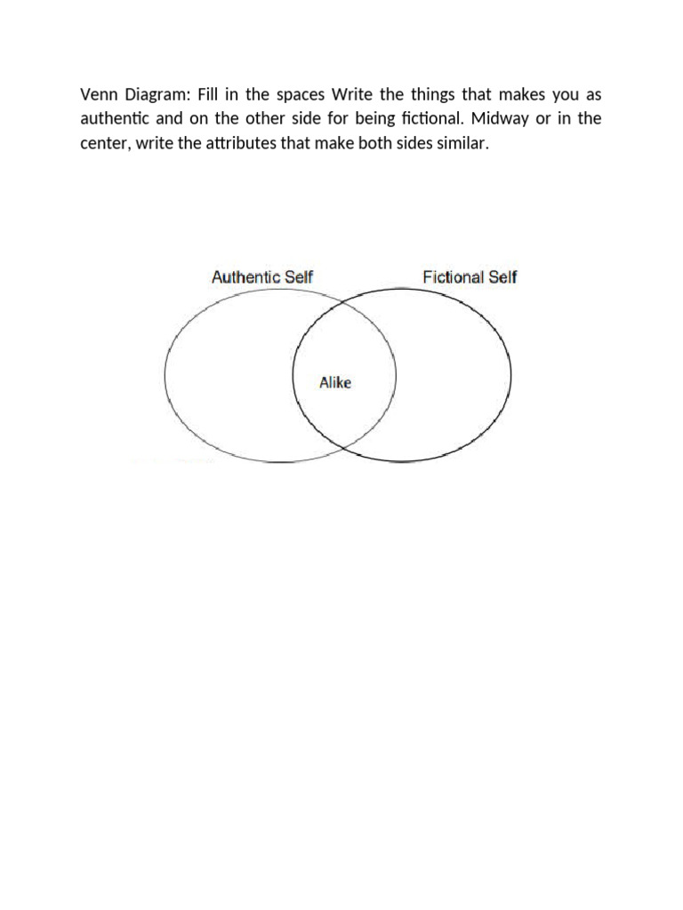 Lesson 1 (Activity 2 - Venn Diagram) | PDF | General Fiction