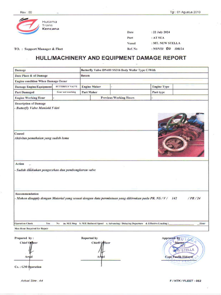 DR Butterfly Valve Deck No 80 | PDF