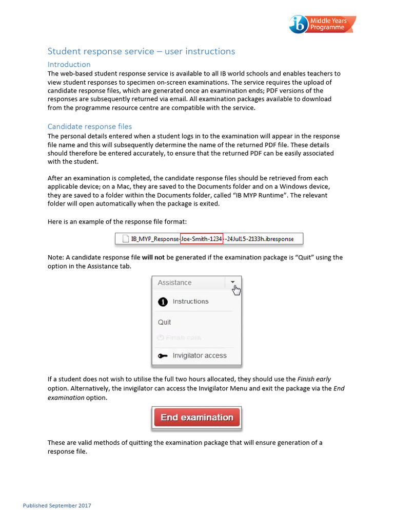 Student Response Service User Instructions: Rogramme Esource Entre | PDF | Computer File | Login
