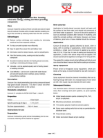 Fosroc Concure WB - TDS | PDF | Concrete | Materials