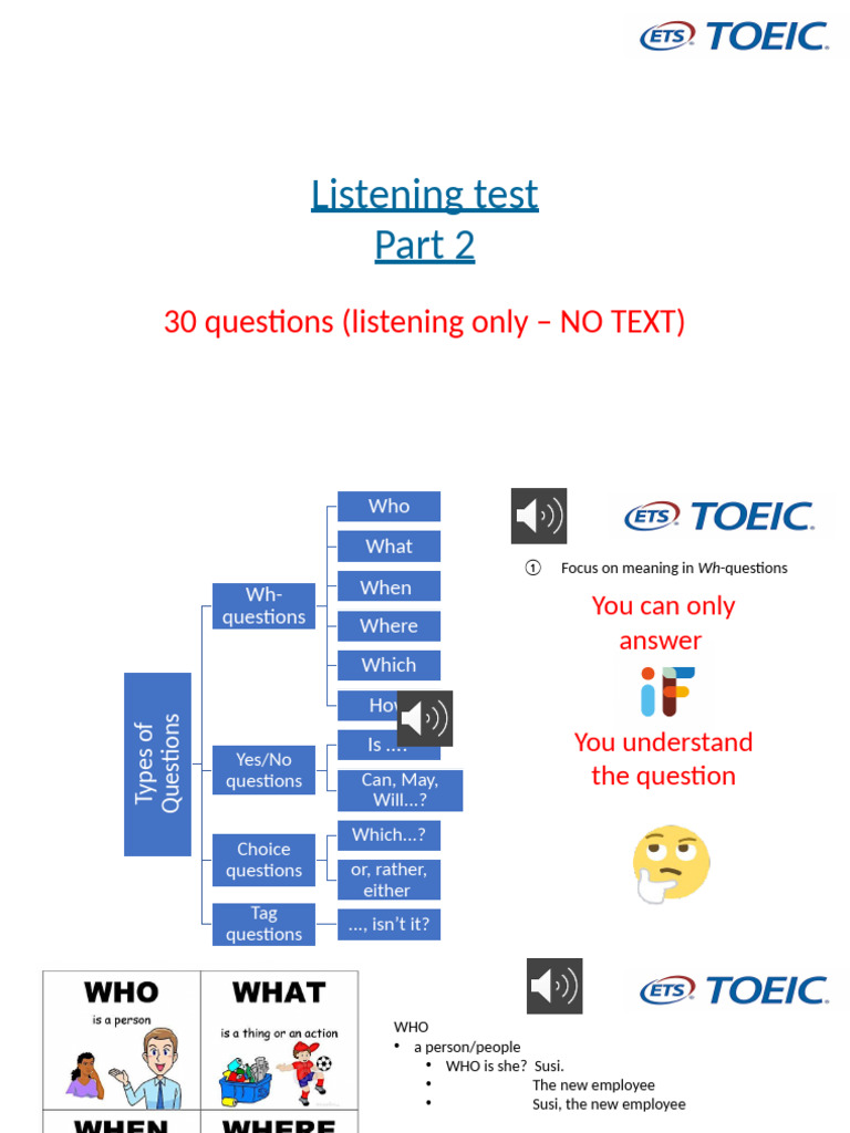 Listening Part 2 Question Response | PDF
