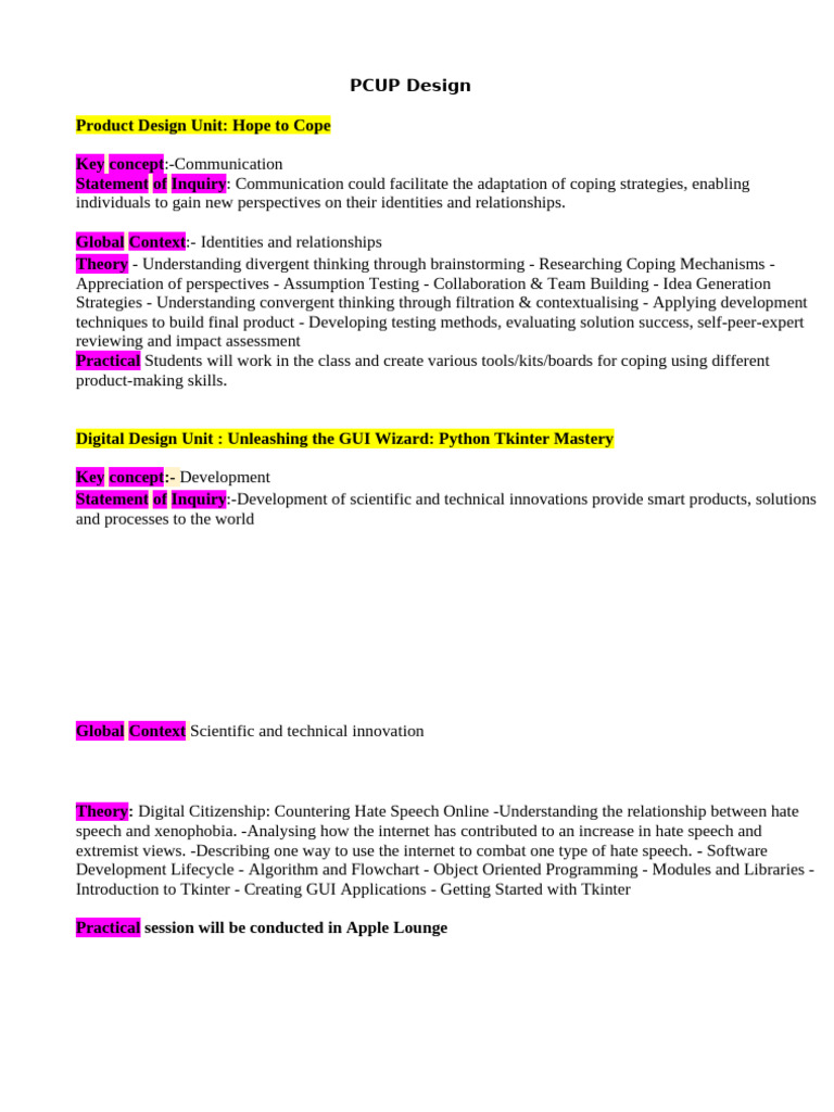 MYP Design E - Portfolio Checklist Moderation | PDF | Specification ...