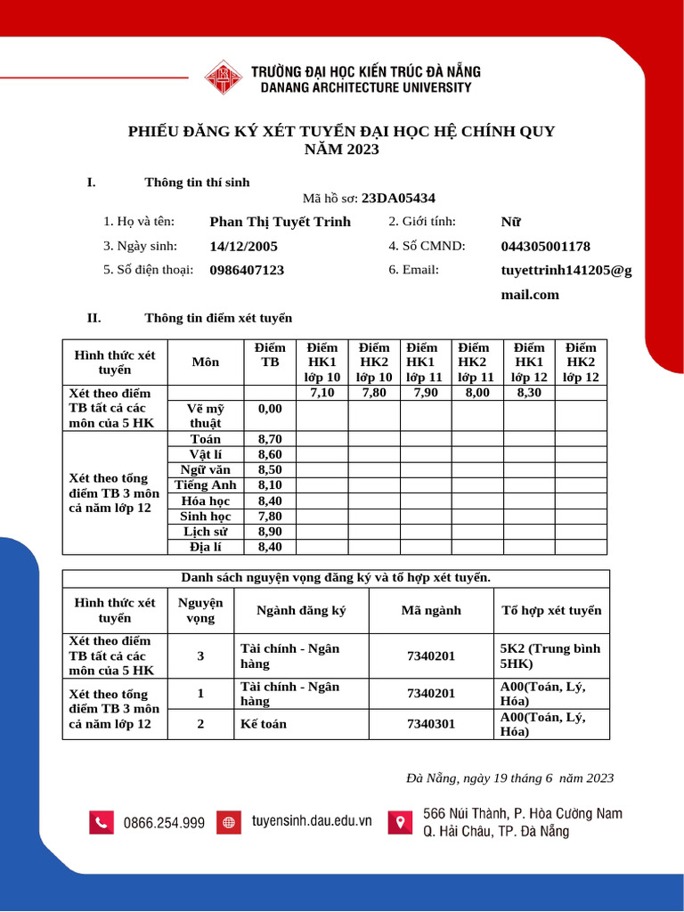 In Giay Bao Dang Ky Xet Tuyen 19 06 2023 012116 | PDF