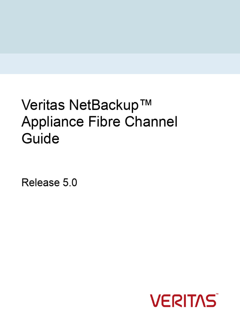 NetBackup Appliance Fibre Channel Guide 50 | PDF | Backup | Virtual Machine
