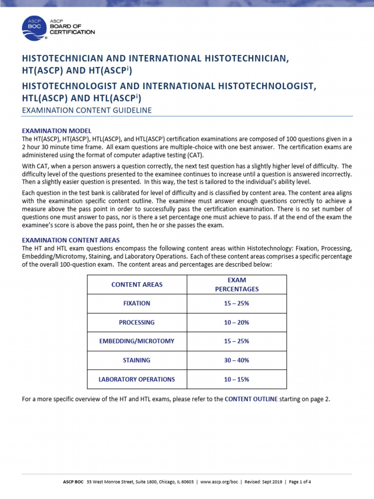 HT Iht HTL Ihtl Content Guideline | PDF | Histology | Immunohistochemistry