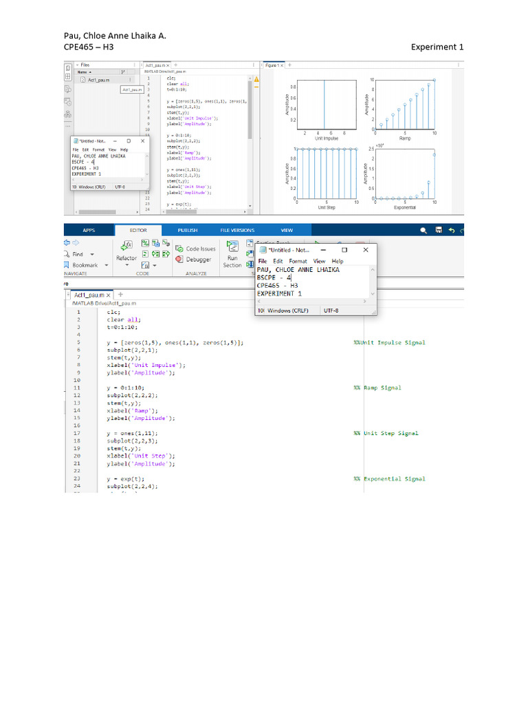 CPE465 Exp1 Pau | PDF