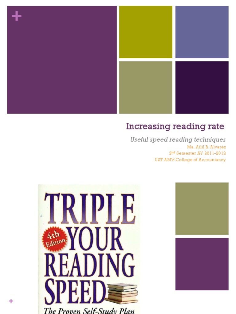 Speed Reading Handout | PDF | Speed Reading | Cognition