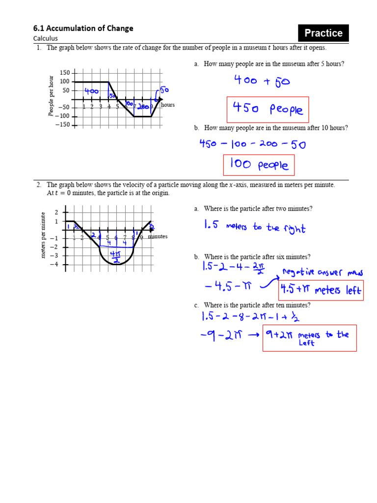 Accumulation of Change in Calculus | PDF