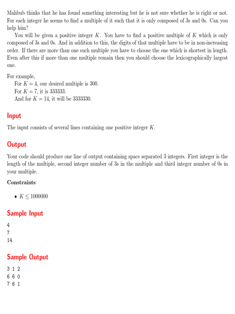 Input: Constraints | PDF