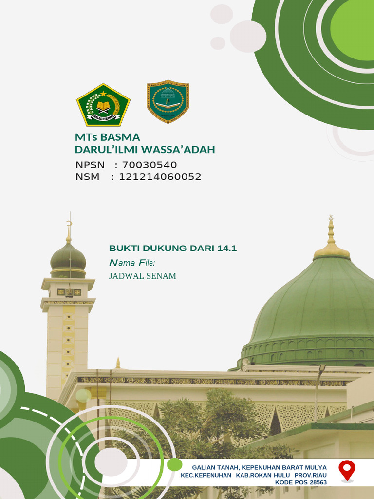 Jadwal Senam MTs Basma 2024-2025 | PDF
