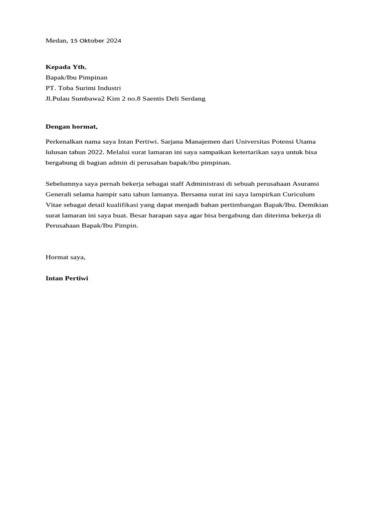 PT Toba Surimi | PDF | Karier & Perkembangan | Bisnis