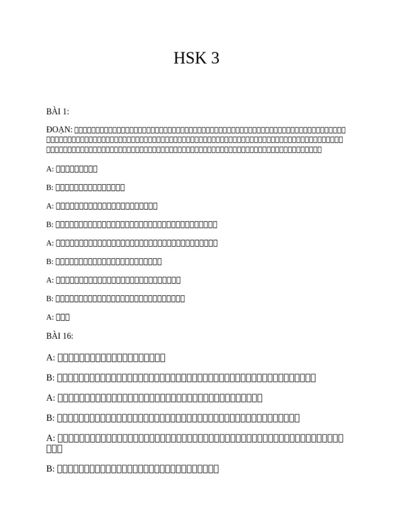 HSK 3 | PDF